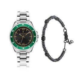 Quarzuhr PHILIPP BLANC "SPB9-1", silber, Armbanduhren, Herren, Quarzuhr