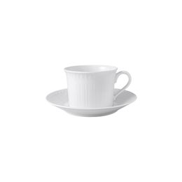 Villeroy & Boch Tasse VILLEROY & BOCH "Espressotasse mit Untertasse Cellini 100 ml wei&szlig;", wei&szlig;, B:2cm H:2cm &Oslash;:12cm, Porzellan, Trinkgef&auml;&szlig;e, Tasse, Sp&uuml;lmaschinengeeignet, Mikrowellenfest