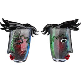 Tischvase GILDE GLAS ART "Barbiere", bunt, B:28cm H:30cm T:11cm, Glas, Vasen, aus Glas