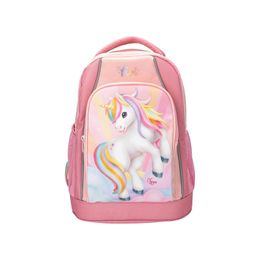 Rucksack Depesche "Schulrucksack SUGAR POP Ylvi 19 x 30 x 40 cm rosa", Kinder, Gr. B/H/T: 30cm x 40cm x 19cm, rosa, Polyester, Rucks&auml;cke Rucksack