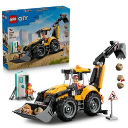 Konstruktionsspielsteine Lego "Gelber Baggerlader (60480), Lego City", bunt, Spielbausteine, Kinder, Kunststoff, Made in Europe