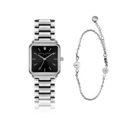 Quarzuhr AMELIA PARKER "SAD6-2", silber, Armbanduhren, Damen, Quarzuhr