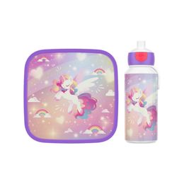 Lunchbox Mepal "Lunchset XL Campus (2025)", bunt (unicorn glow), B:2cm H:2cm L:2cm, Lebensmittelaufbewahrungsbeh&auml;lter, Lunchbox, Sp&uuml;lmaschinenfest