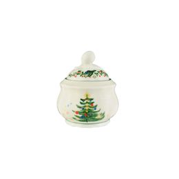 Zuckerstreuer Seltmann Weiden "Zuckerdose Marieluise Weihnachten 210 ml wei&szlig;-gr&uuml;n", bunt (wei&szlig;, gr&uuml;n), B:8,9cm H:10,3cm T:8,9cm &Oslash;:8,9cm, Zuckerstreuer, Sp&uuml;lmaschinengeeignet, Mikrowellengeeignet, Ofenfest, Salamandergeeignet, K&uuml;hlschrankgeeignet, Gefrierschrankgeeignet