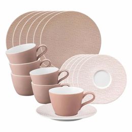 Geschirr-Set Seltmann Weiden "Kaffeeservice Life Fashion 18er Set", posh rose, 18, Porzellan, Geschirr-Sets, Geschirr-Set, Sp&uuml;lmaschinengeeignet, Mikrowellenfest, Ofenfest