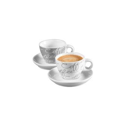 Ritzenhoff & Breker Espressotasse RITZENHOFF & BREKER "Espresso-Geschirr Cornello 4er Set bunt", bunt, B:2cm H:2cm, Porzellan, Trinkgef&auml;&szlig;e, Espressotasse, Sp&uuml;lmaschinengeeignet