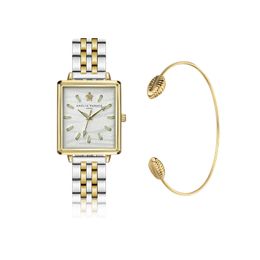 Quarzuhr AMELIA PARKER "SAF5-1", gold, silber, Armbanduhren, Damen, Quarzuhr