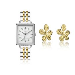 Quarzuhr AMELIA PARKER "SAF9-2", gold, silber, Armbanduhren, Damen, Quarzuhr
