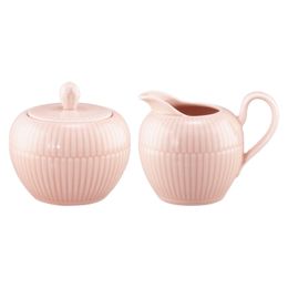 Milch- und Zuckerset Seltmann Weiden "Milch- & Zucker-Set Amina 2er Set", rosa (ros&eacute;), 2, Porzellan, Geschirr-Sets, Sp&uuml;lmaschinenfest, Mikrowellensicher, Ofenfest