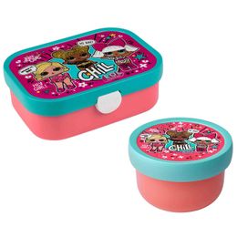 Lunchbox Mepal "Obst- und Bentobox L.O.L. Surprise Campus 300 & 750 ml bunt", bunt, B:2cm H:2cm L:2cm, Kunststoff, Lebensmittelaufbewahrungsbeh&auml;lter, Lunchbox