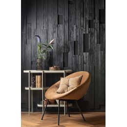 Beistelltisch Woood "Noan aus MDF mit pulverbeschichtetem Metallgestell, 90 x 28 x 80 cm", beige (antikbeige), B:90cm H:80cm T:28cm, Tische, Beistelltisch, Tragkraft 5 kg pro Boden, Gestellrohr &Oslash; 1,5 cm