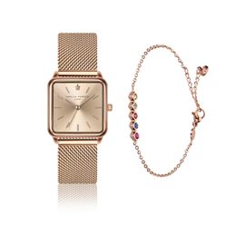 Quarzuhr AMELIA PARKER "SAC6-3", rose gold, Armbanduhren, Damen, Quarzuhr