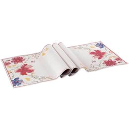 Villeroy & Boch Tischl&auml;ufer VILLEROY & BOCH "Tischl&auml;ufer Mariefleur 143 x 49 cm bunt", bunt, B:49cm H:2mm L:143cm, Obermaterial: 100% Baumwolle CO., Tischdecken, waschbar bis 40 Grad C