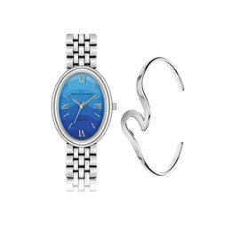 Quarzuhr AMELIA PARKER "SAG6-1", silber, Armbanduhren, Damen, Quarzuhr