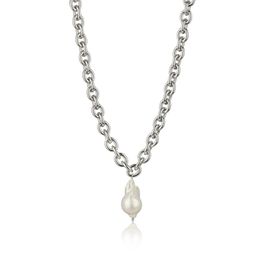 Collier ISABELLA FORD "FN002S", silber, Halsketten, Damen, 44cm, Edelstahl, L: 44, Collier