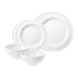 Geschirr-Set Seltmann Weiden "Basic-Set Beat Color Glaze 6er Set", wei&szlig;, 6, Porzellan, Geschirr-Sets, Geschirr-Set, Sp&uuml;lmaschinengeeignet, Mikrowellenfest, Ofenfest