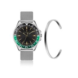 Quarzuhr PHILIPP BLANC "SPD4-2", silber, Armbanduhren, Herren, Quarzuhr