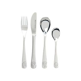 Ritzenhoff & Breker Kinderbesteck RITZENHOFF & BREKER "Kinderbesteck Hoftiere 4er Set silber", silber, 4, Essbesteck-Sets, Ideal f&uuml;r den Alltag, sp&uuml;lmaschinengeeignet