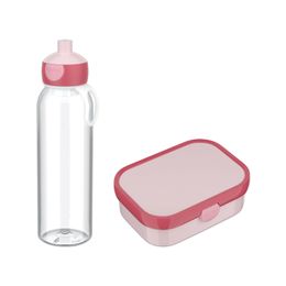 Lunchbox Mepal "Pausenset Campus (2025) 2er Set", pink (cool pink), B:2cm H:2cm L:2cm, ABS-Kunststoff, Lebensmittelaufbewahrungsbeh&auml;lter, Lunchbox, Sp&uuml;lmaschinengeeignet