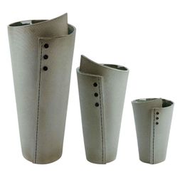 Dekovase Goebel "Vasen Sirikit 19 cm / 31 cm / 45 cm 3er Set gr&uuml;n", gr&uuml;n, B:12cm H:19cm T:12cm, Vasen, Handw&auml;sche wird empfohlen