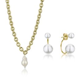 Schmuckset ISABELLA FORD "IS004G", gold, Schmuck_Sets, Damen, 44cm, Edelstahl, Schmuckset, 44 cm