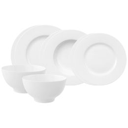 Villeroy & Boch Geschirr-Set VILLEROY & BOCH "Einsteiger-Set Royal 8er Set wei&szlig;", wei&szlig;, 8, Porzellan, Geschirr-Sets, Geschirr-Set, Sp&uuml;lmaschinengeeignet, Mikrowellengeeignet
