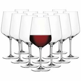 Rotweinglas Spiegelau "Rotweingl&auml;ser Style 630 ml 12er Set transparent", bunt (transparent), B:9,6cm H:22,5cm &Oslash;:9,6cm, Glas, Trinkgef&auml;&szlig;e, Rotweinglas, Sp&uuml;lmaschinenfest