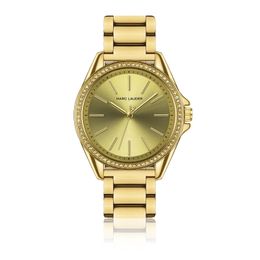 Quarzuhr MARC LAUDER "MB7-B078G", gold, Armbanduhren, Damen, Quarzuhr