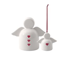 Dekofigur "Schutzengel-Set Sending Love With Love 2er Set wei&szlig;", wei&szlig;, B:2cm H:2cm T:2cm, LIKE. BY VILLEROY & BOCH, Dekofiguren