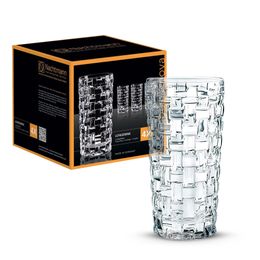 Longdrinkglas Nachtmann "Longdrinkgl&auml;ser Bossa Nova 395 ml 4er Set transparent", bunt (transparent), B:2cm H:2cm, Glas, Trinkgef&auml;&szlig;e, Erh&ouml;hte Bruchfestigkeit, Kristallglas, sp&uuml;lmaschinenfest
