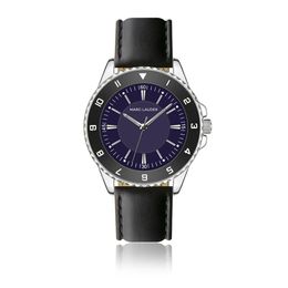 Quarzuhr MARC LAUDER "MF3-S010S", schwarz, Armbanduhren, Herren, Quarzuhr