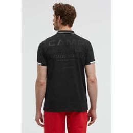 Poloshirt CAMP DAVID, Herren, Gr. 4XL, schwarz, Piqu&eacute;, Material: 95% Baumwolle, 5% Elasthan, bedruckt, regular fit normal, hoch geschlossener Ausschnitt, eingesetzt B&uuml;ndchen, Shirts, aus Baumwolle