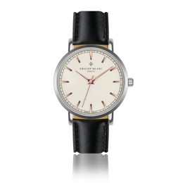 Quarzuhr PHILIPP BLANC "PA1-S010S", schwarz, Armbanduhren, Herren, Quarzuhr