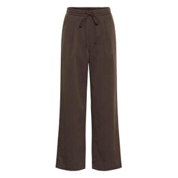 Stoffhose Kaffe "Hose KAlauren", Damen, Gr. 38, N-Gr, braun (chocolate braun cc), Obermaterial: 65% Viskose CV. 35% Polyester PES., Hosen Stoffhose