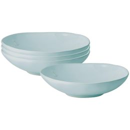 Pastateller LA ROCH&Egrave;RE FRANCE "Pastateller Biene &oslash; 23 cm 4er Set blau", blau, B:23cm H:5,7cm L:23cm T:23cm &Oslash;:23cm, Speiseteller, Sp&uuml;lmaschinengeeignet, Mikrowellengeeignet