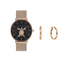 Quarzuhr AMELIA PARKER "SAD9-1", rose gold, Armbanduhren, Damen, Quarzuhr