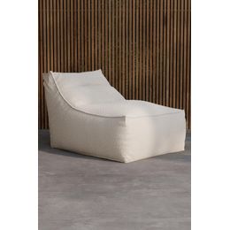 Chillkissen VENTURE HOME, wei&szlig;, B:90cm H:83cm T:118cm, Poufs, Sonnenliege skandinavisch, Stoffbezug, outdoor-geeignet, leicht