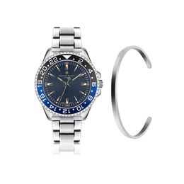 Quarzuhr PHILIPP BLANC "SPD3-1", silber, Armbanduhren, Herren, Quarzuhr