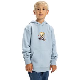 Hoodie DC Shoes "Hot Slice", Jungen, Gr. 14(155-164cm), blau fog, Obermaterial: 55% Baumwolle, 25% Baumwolle, 20% Polyester., Sweatshirts Hoodie