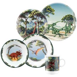 Kindergeschirr-Set Seltmann Weiden "Kindergeschirr Set Compact Blaulicht 5er Set bunt", bunt, 5, Porzellan, Geschirr-Sets, Sp&uuml;lmaschinengeeignet, Mikrowellengeeignet, Ofenfest, Salamandergeeignet, K&uuml;hlschrankgeeignet, Gefrierschrankgeeignet