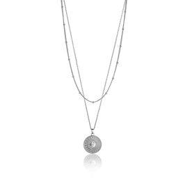 Collier ISABELLA FORD "FN008S", silber, Halsketten, Damen, 47cm. 25x1.5mm. Pendant, Edelstahl, L: 1,5 47, Collier