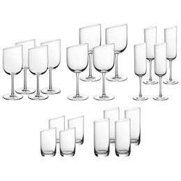 Villeroy & Boch Gl&auml;ser-Set VILLEROY & BOCH "Wein- und Sektgl&auml;ser NewMoon 20er Set transparent", transparent, B:2cm H:2cm, Glas, Trinkgef&auml;&szlig;e, Sp&uuml;lmaschinenfest