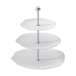 Villeroy & Boch Etagere VILLEROY & BOCH "Etag&egrave;re Pura 26 cm wei&szlig;", wei&szlig;, B:27,2cm H:26cm L:27,2cm T:27,2cm &Oslash;:27,2cm, Porzellan, Servierplatten, Etagere, handw&auml;sche empfohlen