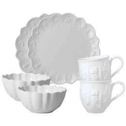 Villeroy & Boch Geschirr-Set VILLEROY & BOCH "Fr&uuml;hst&uuml;cks-Set Toy's Delight Royal Classic 6er Set wei&szlig;", wei&szlig;, 6, Porzellan, Geschirr-Sets, Geschirr-Set, Sp&uuml;lmaschinengeeignet, Mikrowellenfest