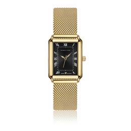 Quarzuhr ISABELLA FORD "FG2-B038G", gold, Armbanduhren, Damen, Quarzuhr