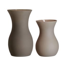 Ritzenhoff & Breker Dekovase RITZENHOFF & BREKER "Vasen-Set Annalena 2er Set", braun, B:2cm H:2cm T:2cm, Vasen, Handw&auml;sche wird empfohlen