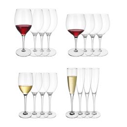 Villeroy & Boch Gl&auml;ser-Set VILLEROY & BOCH "Wein- und Sektgl&auml;ser Maxima 16er Set transparent", bunt (transparent), B:2cm H:2cm, Glas, Trinkgef&auml;&szlig;e, Sp&uuml;lmaschinenfest