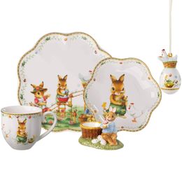 Villeroy & Boch Geschirr-Set VILLEROY & BOCH "Jahres-Set Easter Edition 5er Set bunt", bunt, 5, Porzellan, Geschirr-Sets, Geschirr-Set, Handw&auml;sche wird empfohlen