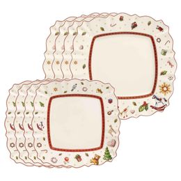 Villeroy & Boch Geschirr-Set VILLEROY & BOCH "Tafelservice Toy's Delight 8er Set wei&szlig;", wei&szlig;, 8, Porzellan, Geschirr-Sets, Geschirr-Set, Mikrowellengeeignet
