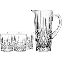 Gl&auml;ser-Set Nachtmann "Becher- und Krug-Set Noblesse 5er Set transparent", transparent, B:2cm H:2cm, Kristallglas, Trinkgef&auml;&szlig;e, Erh&ouml;hte Bruchfestigkeit, Kristallglas, sp&uuml;lmaschinenfest
